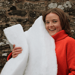 Recycled plastic insulation made from waste PET bottles