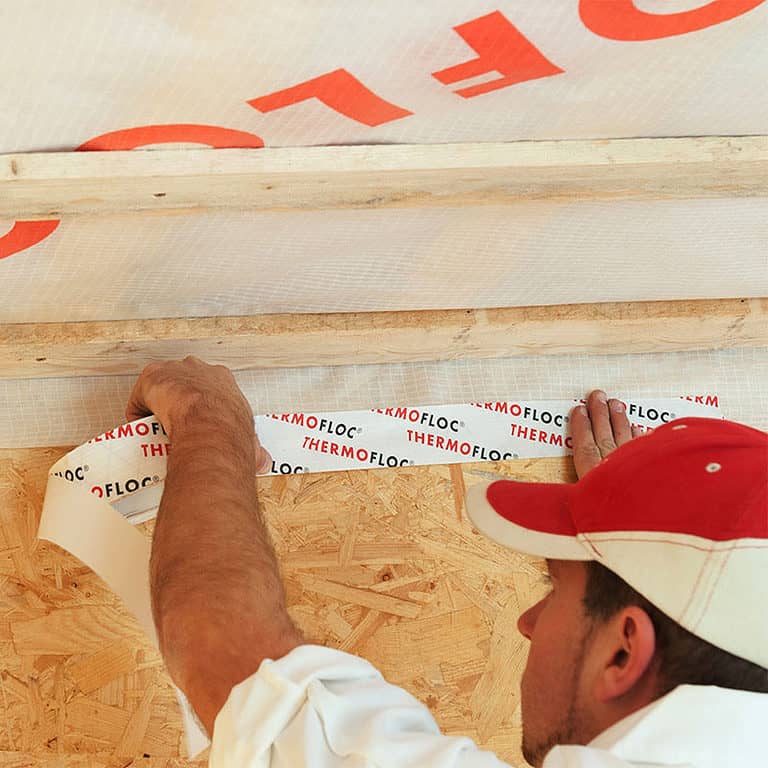 Thermofloc Adhesive Tape - airtight sealing of VCL & breather membranes